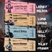 Printable 4pc Country Artist Ticket Stubs, Printable Keepsake ...