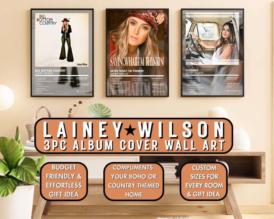 Printable LAINEY WILSON Wall Art, Lainey Wilson Gift Idea, Album Cover ...