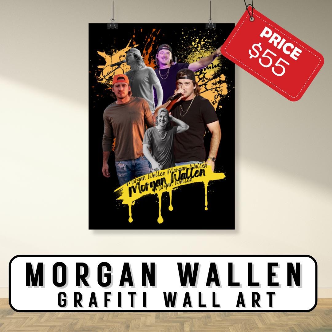 Morgan Wallen Poster, Morgan Wallen Merch, Music Lover Wall Art ...