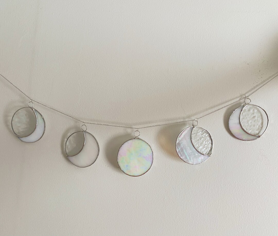 Moon Phases Stained Glass Garland - Etsy