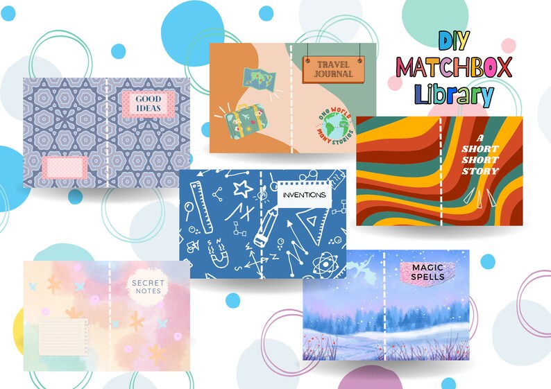 DIY Matchbox Library | Fun Paper Craft for Kids | Printable | Notebook ...