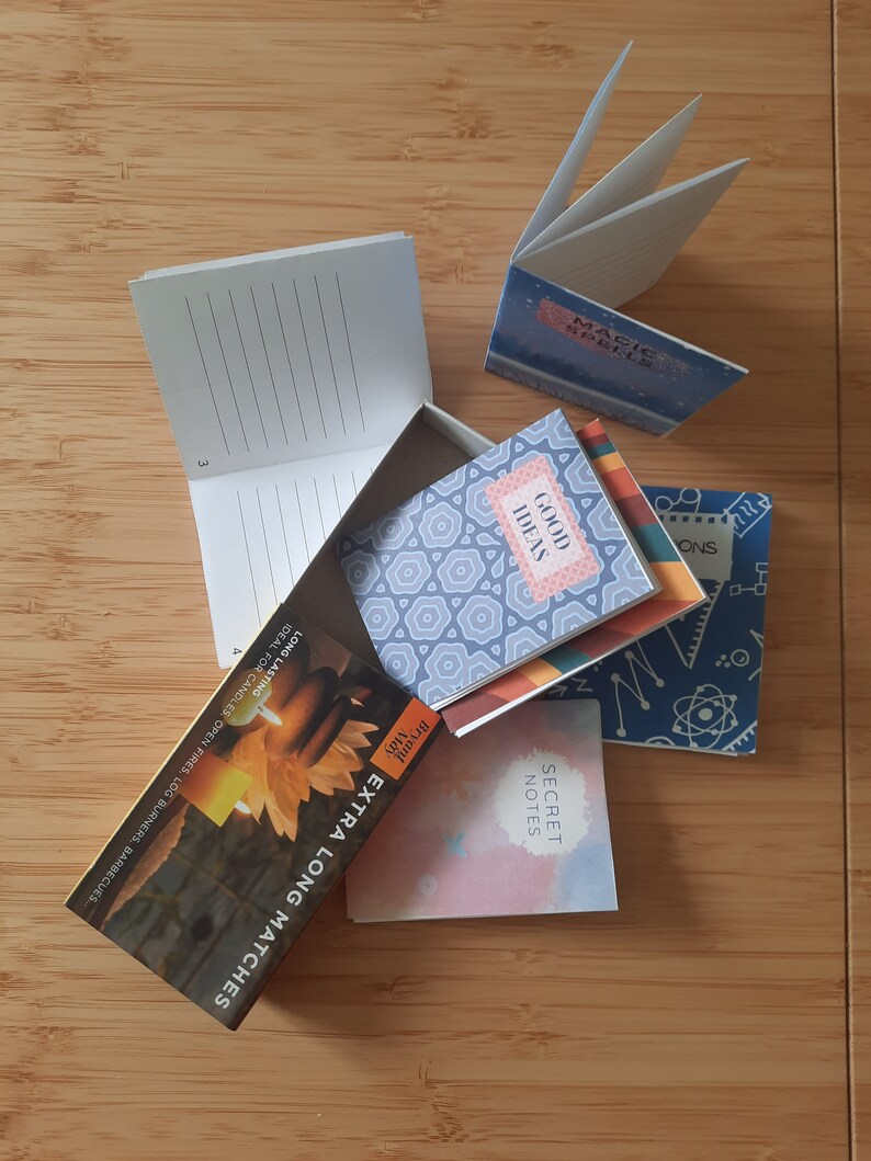 DIY Matchbox Library | Fun Paper Craft for Kids | Printable | Notebook ...