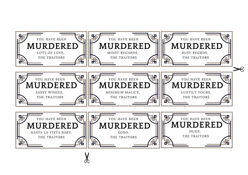 The Circle of Traitors | A Party Game for Groups | 2hrs+ - Etsy