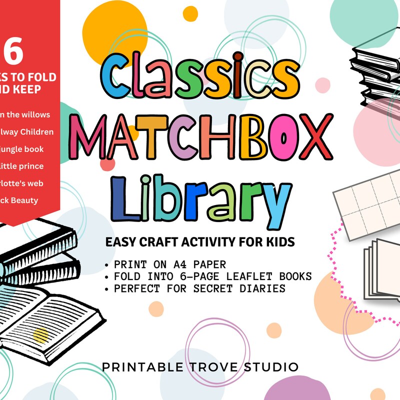 Book Cover Matchbox - Etsy