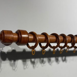 Wood Curtain Rod - Etsy