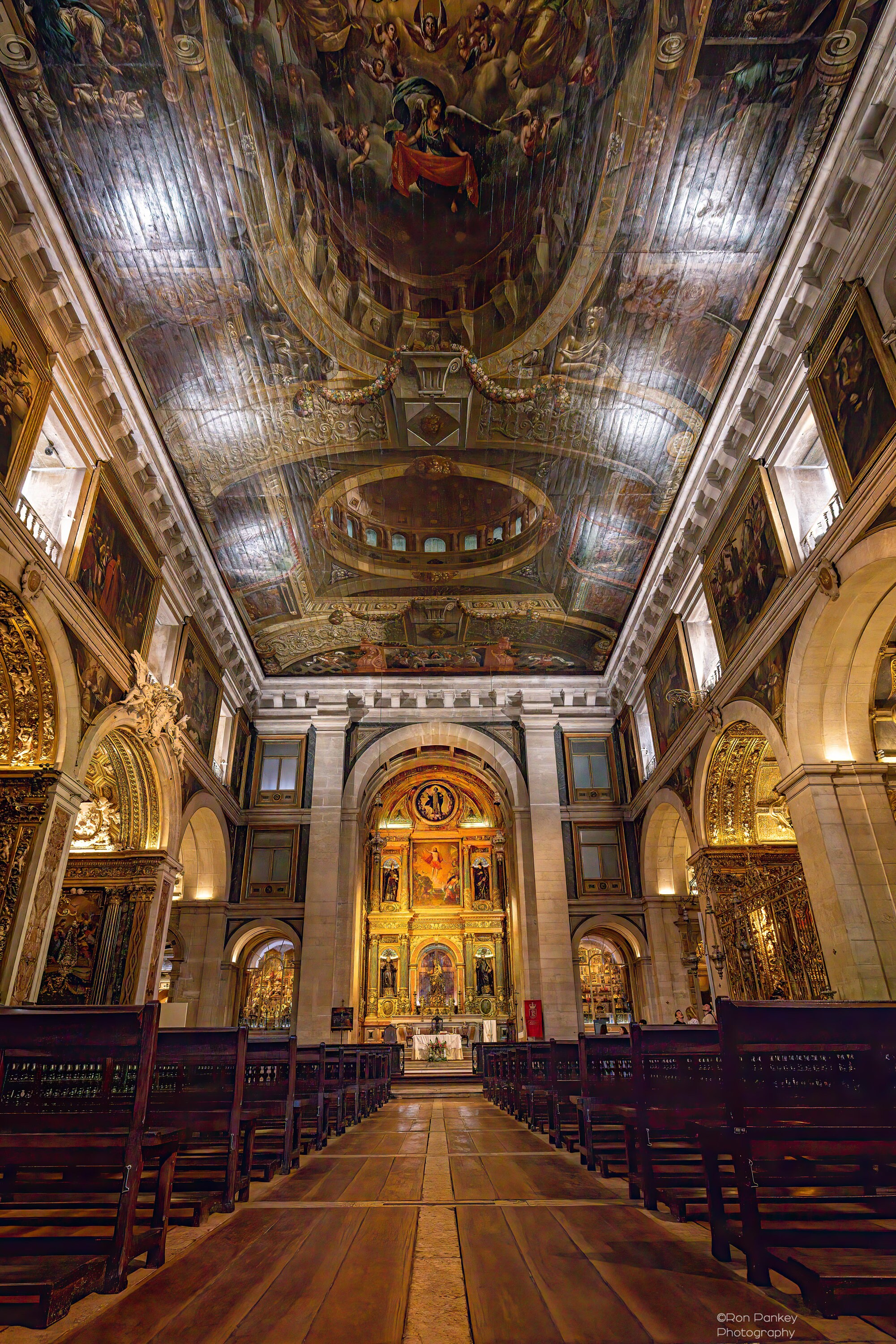 Igreja De Sao Roque, Jesuits, Portugal, Lisbon, Wall Art, Ceiling Art ...