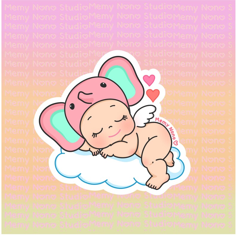 Cherub Angel Stickers Kewpie Stickers Dreaming Kewpie Angel Stickers ...