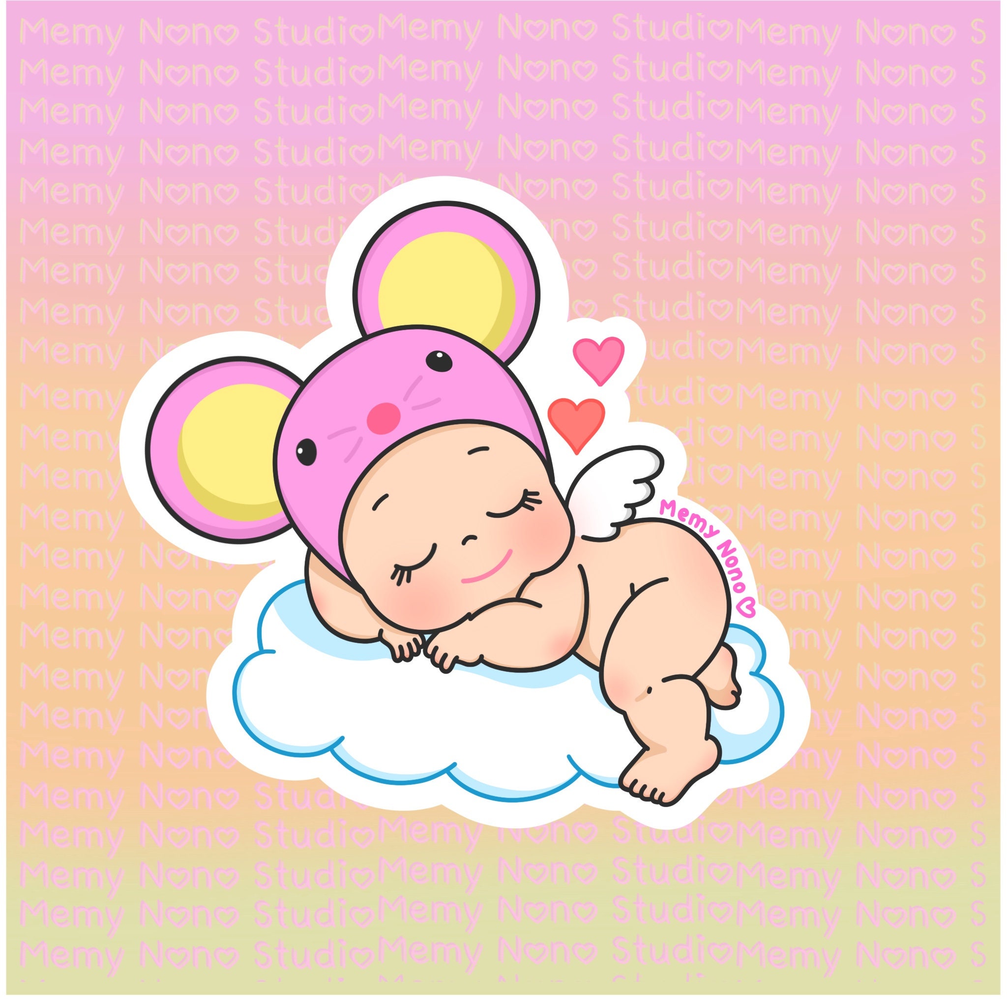 Cherub Angel Stickers Kewpie Stickers Dreaming Kewpie Angel Stickers ...