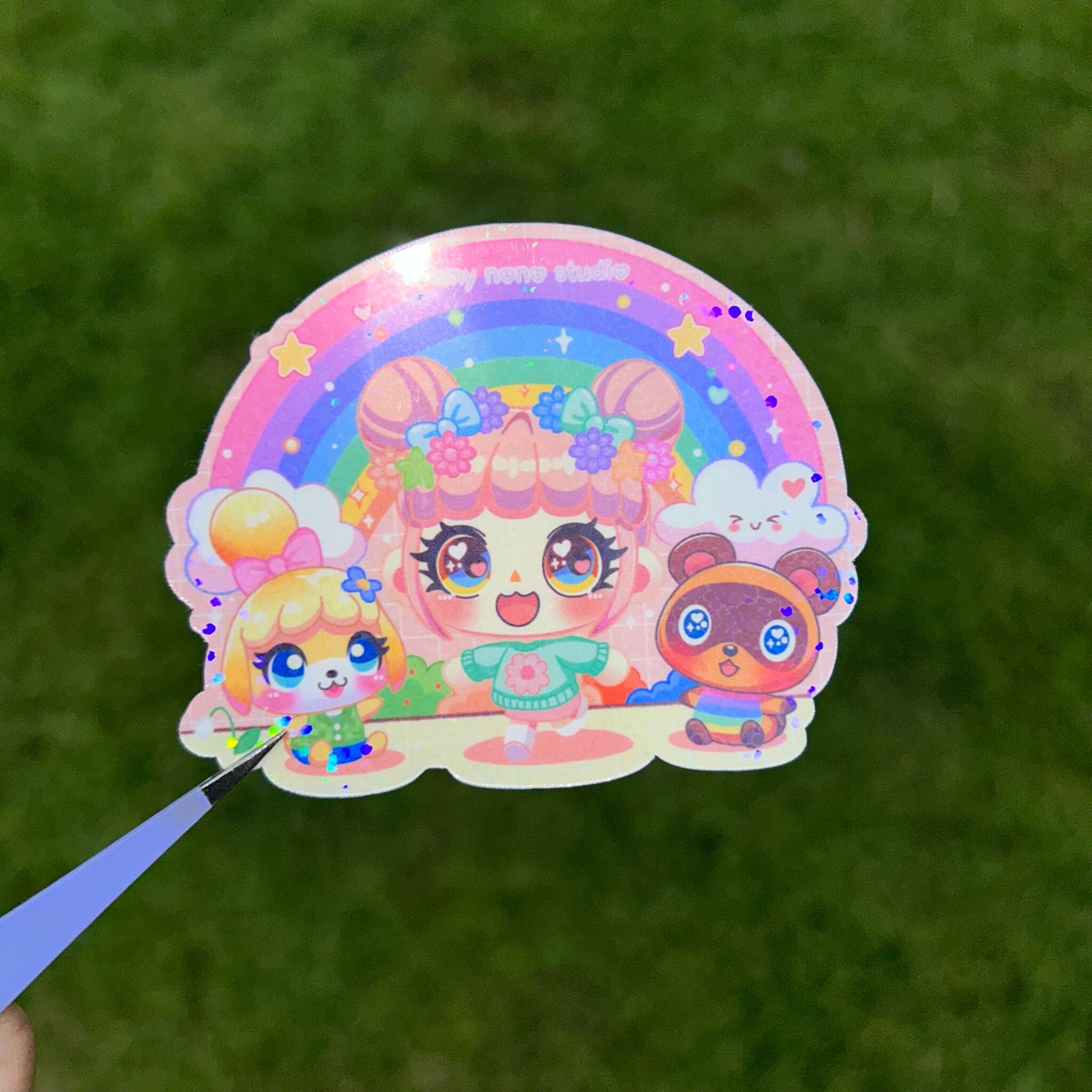 Animal Crossing Sticker Isabelle and Tom Nook Timmy and Tommy ACNH ...