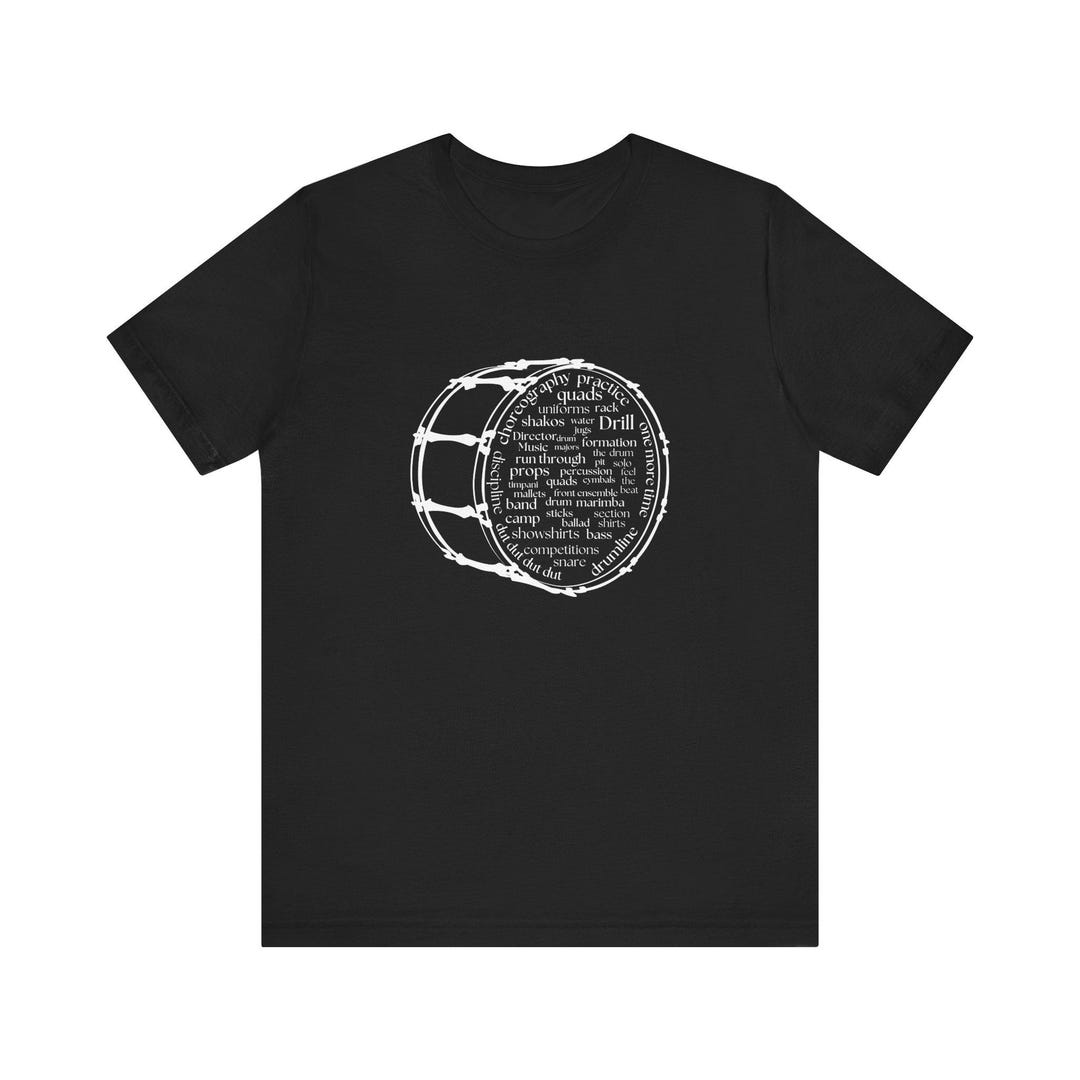 Percussion T-shirt, Drum Line Shirt, Marching Band Tee, Gift for ...