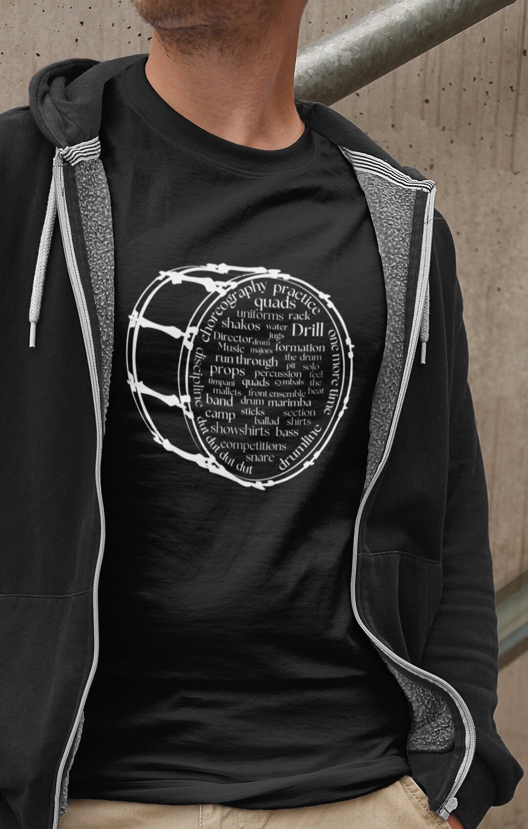 Drum Line Shirt Percussion T-shirt Marching Band T Shirt Gift for ...