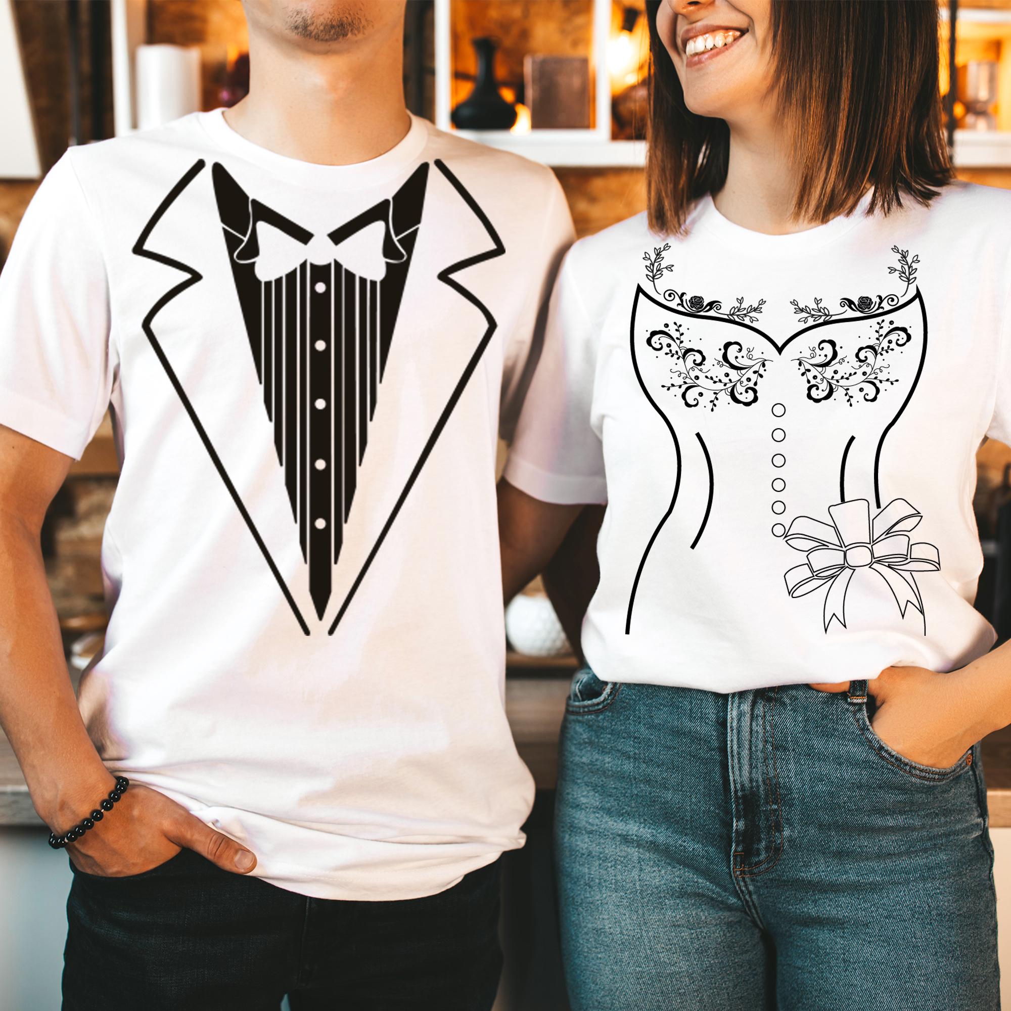 Bride and Groom Shirts, Just Married Shirt, Wife and Husband Shirts ...
