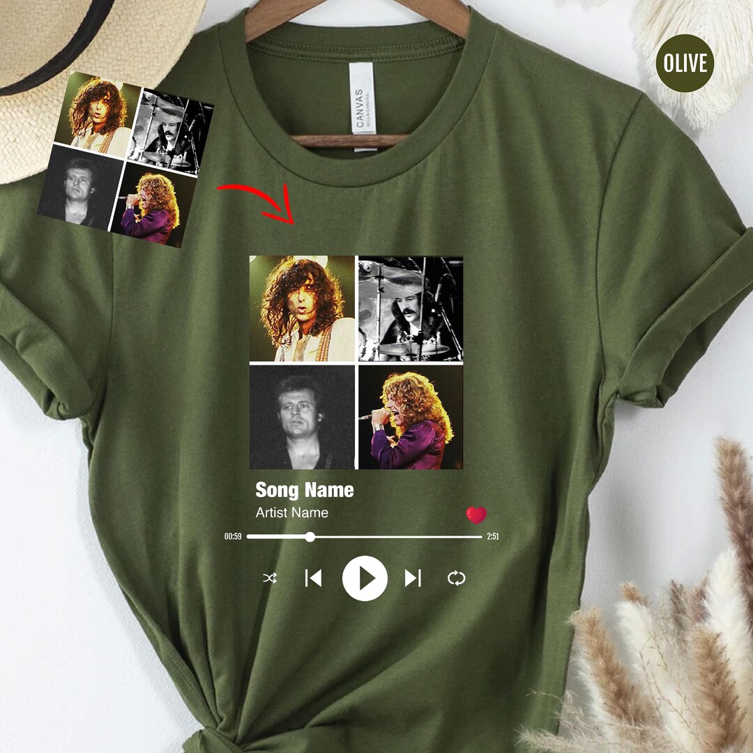 Custom Song Name Shirt With Photo, Custom Gift for Birthday, Custom ...