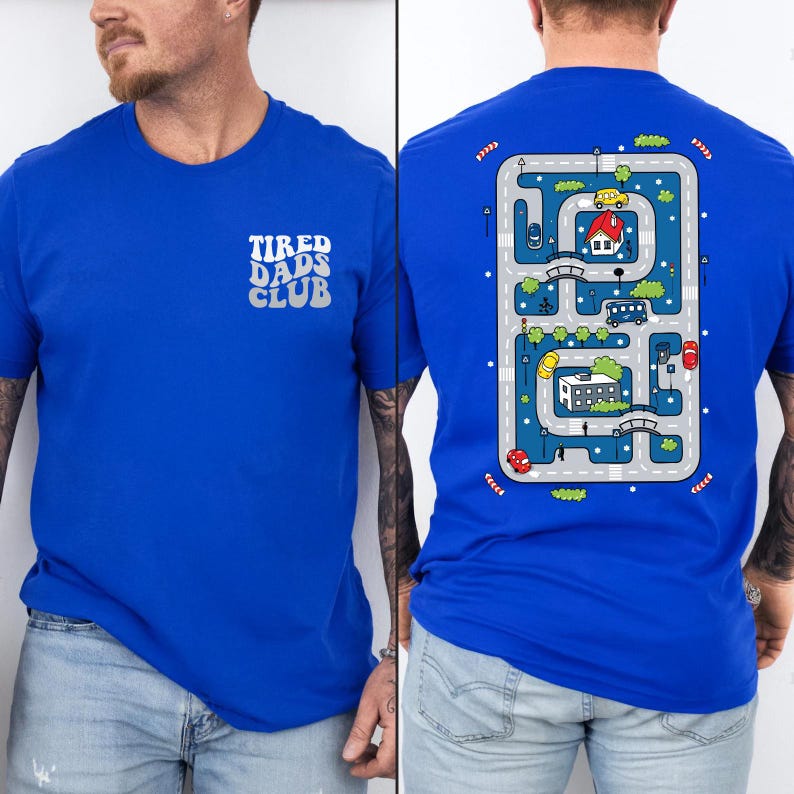 Tired Dads Club Shirt Gift for Fathers Day, Funny Dad Shirts, Dad Life ...