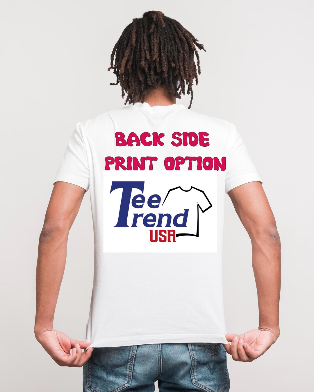 Custom Backside Design Print Shirt, Personalized Shirts, Customized ...