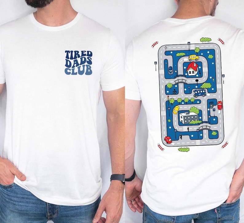Tired Dads Club Shirt Gift for Fathers Day, Funny Dad Shirts, Dad Life ...