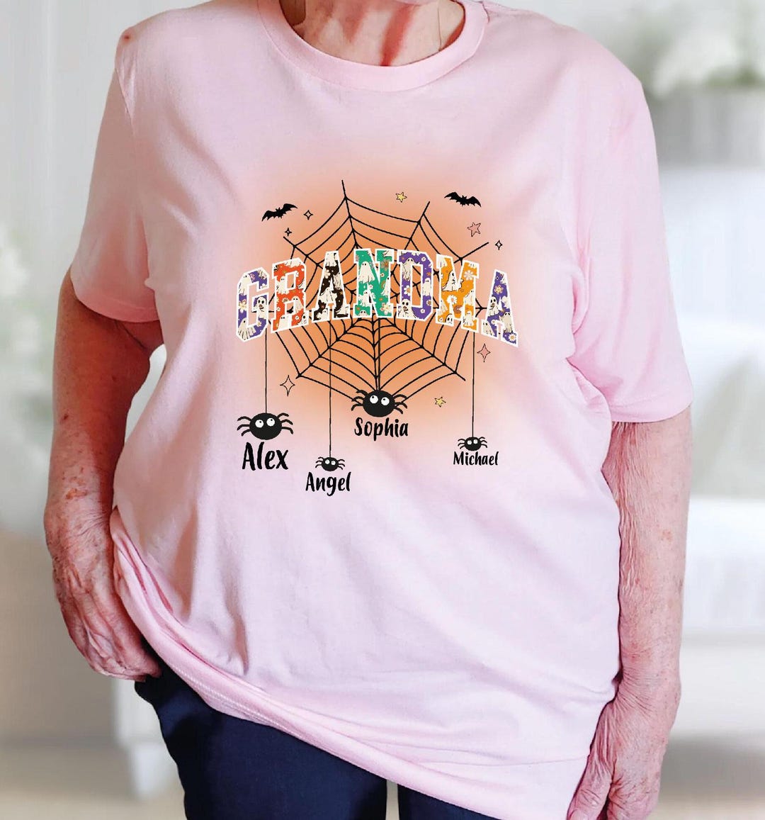 Custom Grandma Shirt, Personalized Grandma T-shirt, Nana Shirt With ...