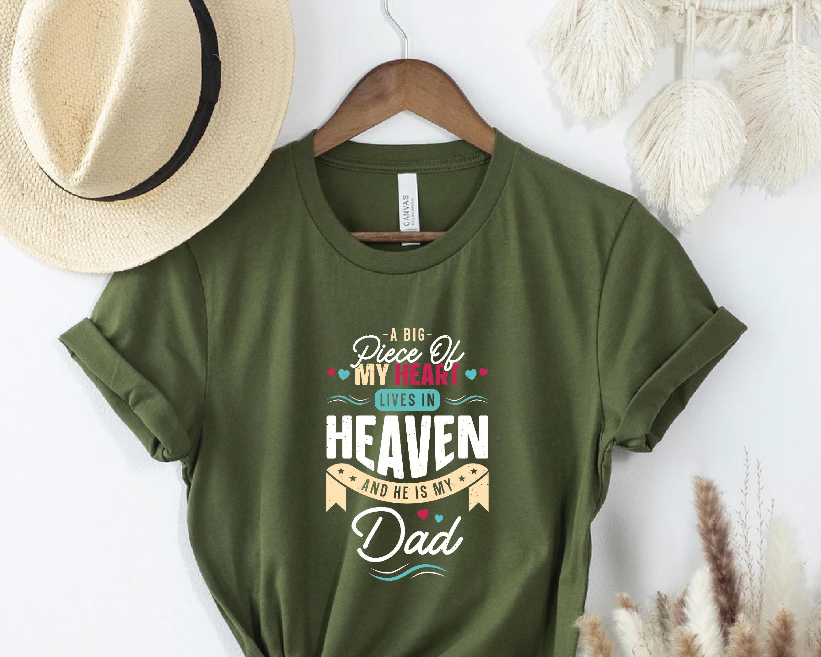 Memorial Dad Shirt, Remembrance Shirt for Fathers Day, Loss of Dad ...