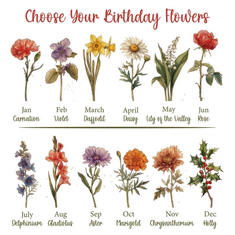 Custom Birth Flowers and Names Shirts: Grandma's Garden Shirt, Mom's ...