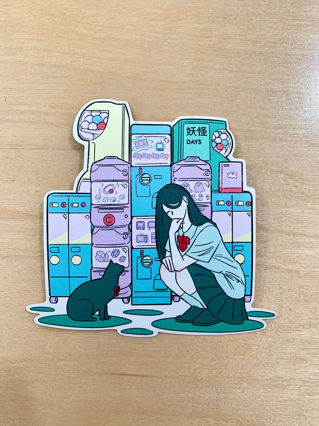 Yokai And Cat Gachapon Onryo Cursed Videotape Tv Well Ghost Waifu