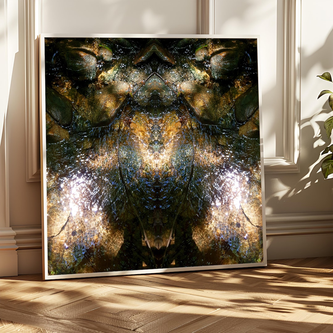 Mystic River Wall Art | Sacred Geometry Giclée Print | Fantasy Nature ...