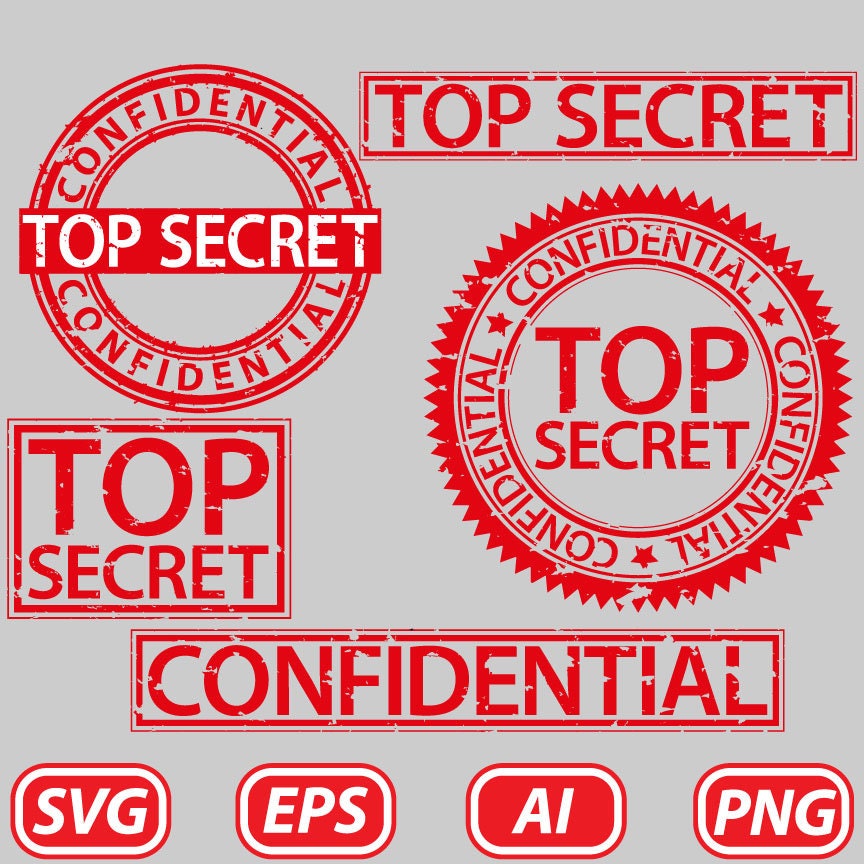 Confidential Stamp Vector Free