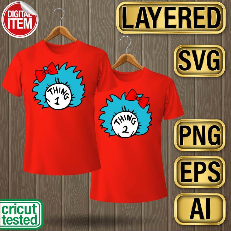 Thing 1 Printable - Etsy