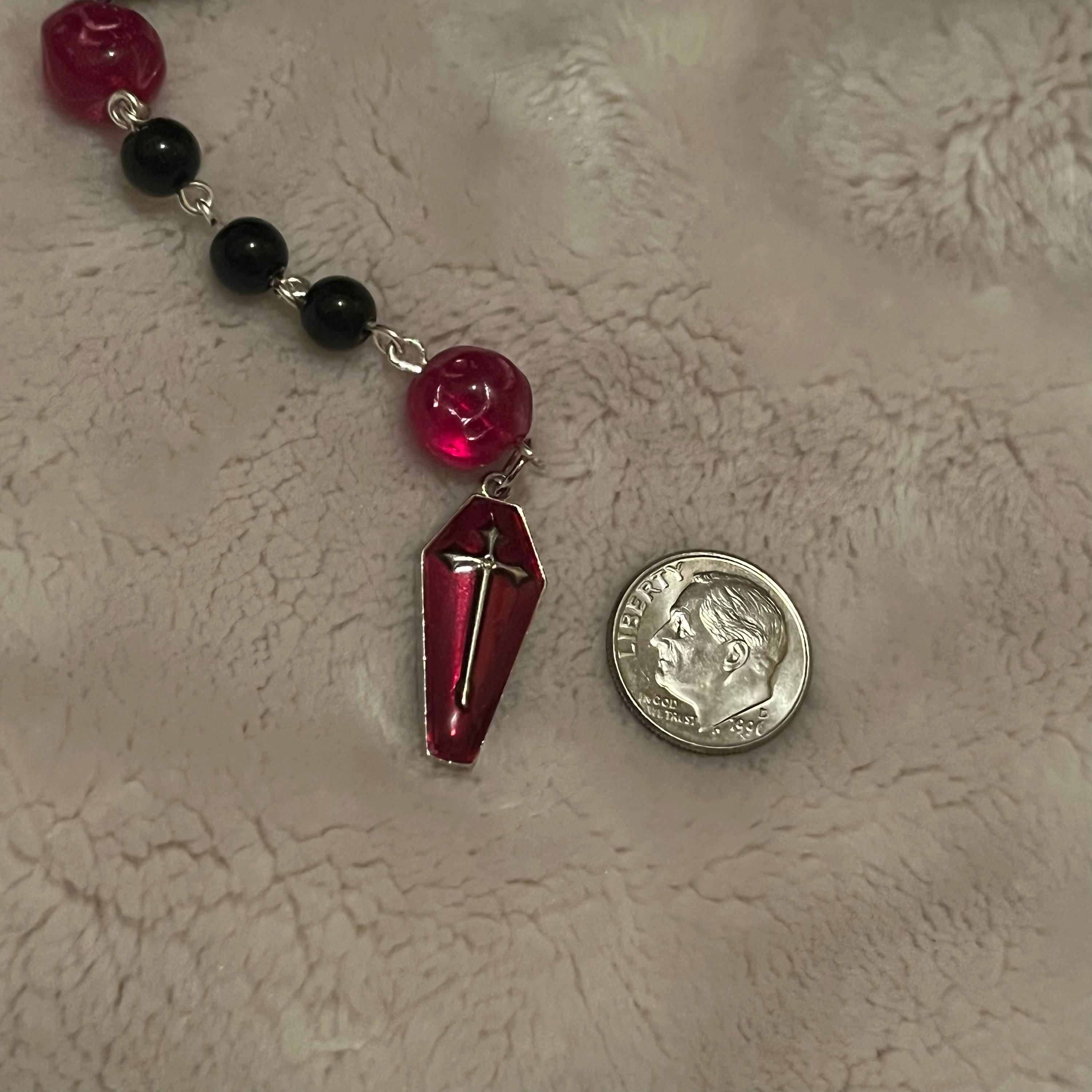 Cursed Coffin Rosary - Etsy