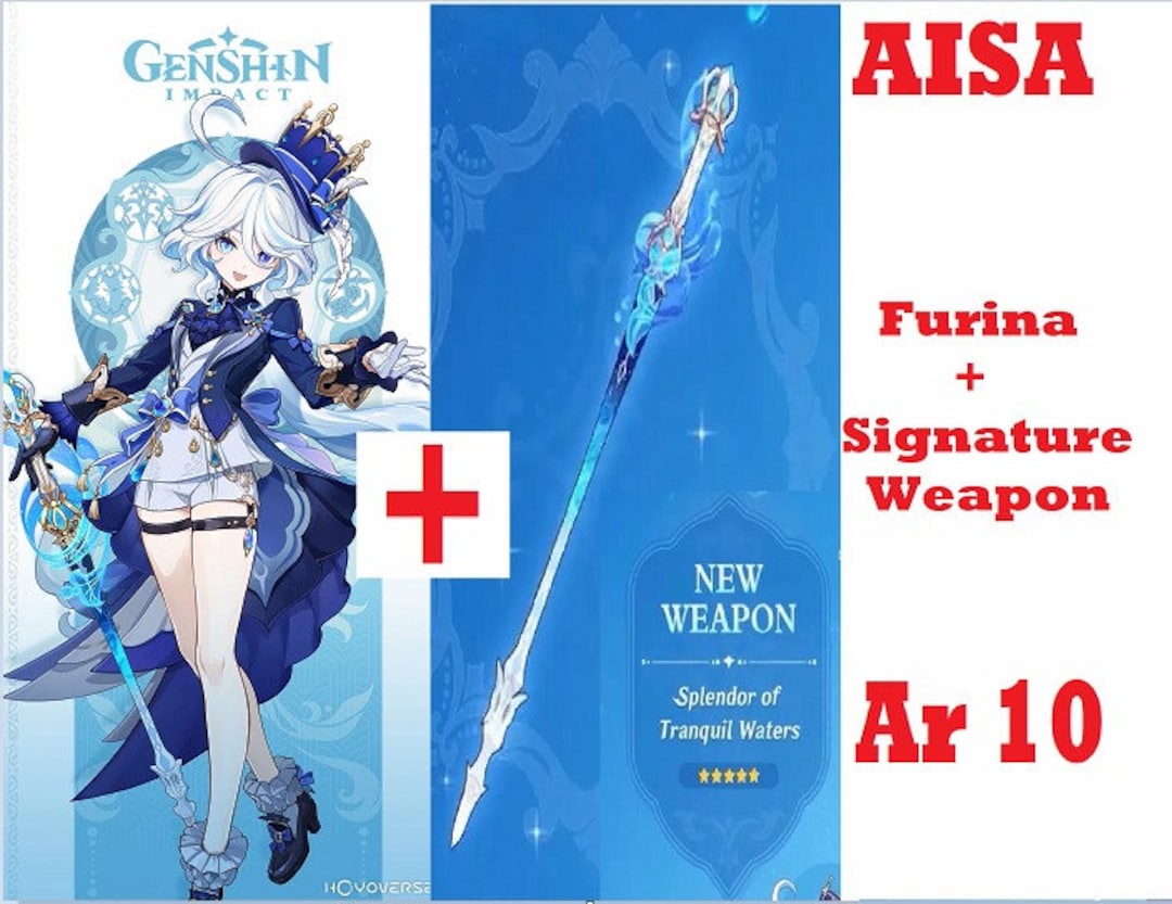 Genshin Impact Furina Signature Weapon Asia Server - Etsy Australia
