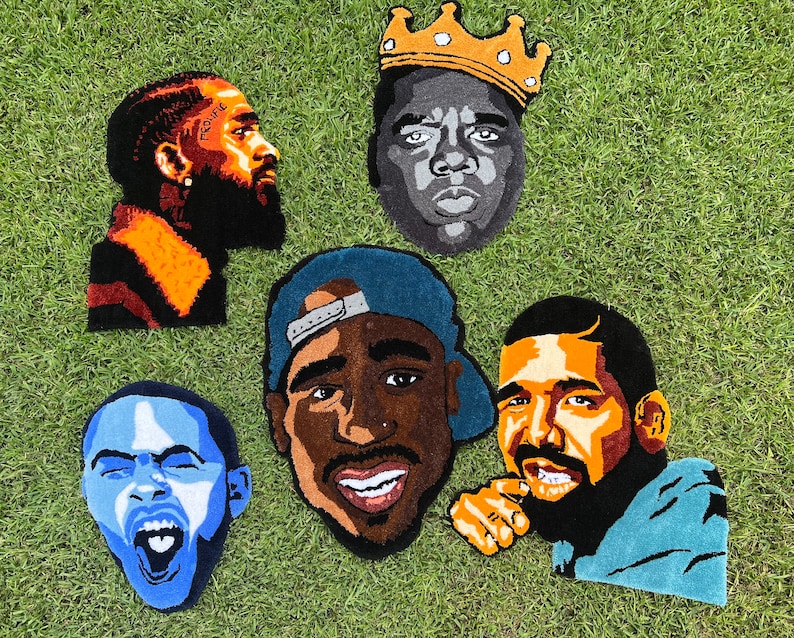 Tupac Hand Tufted Rug 2pac - Etsy