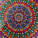 Hand-painted Chakra Mandala Wall Art, Colorful Pointillism Artwork ...