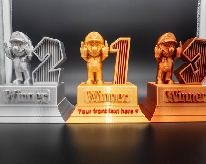 Mario Kart Trophy - Etsy