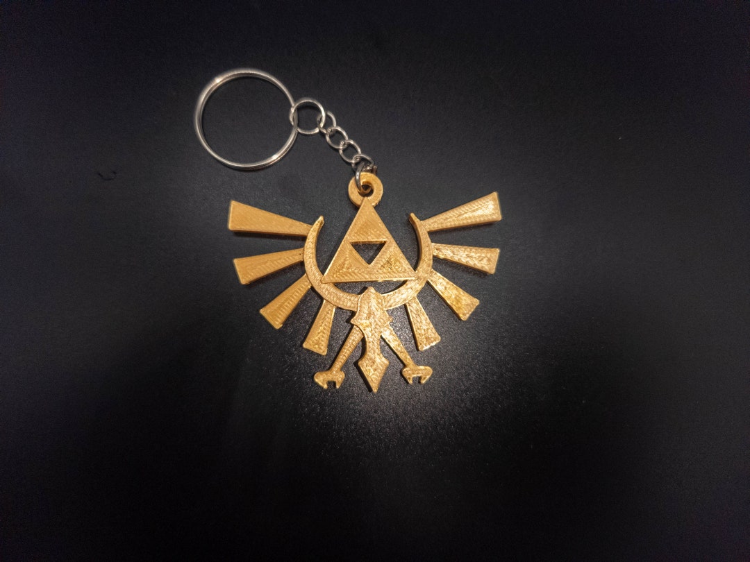 Hyrule Emblem Keychain for Zelda Fans - Etsy