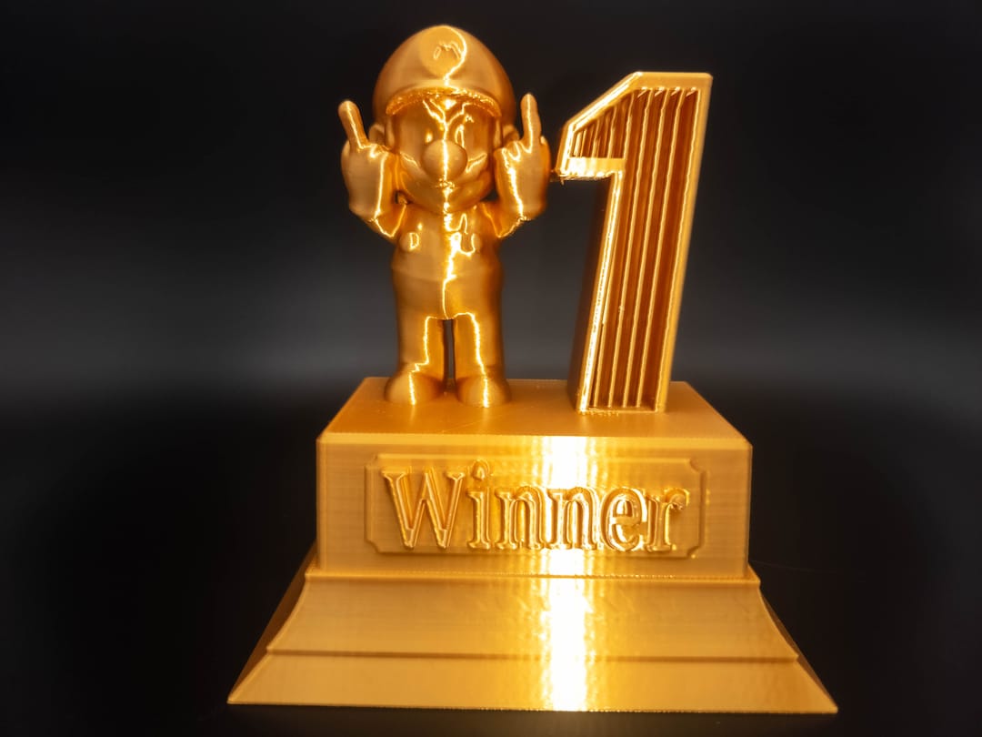 Provocative 3D Mario Figure Available in Gold, Silver and Bronze Mario ...