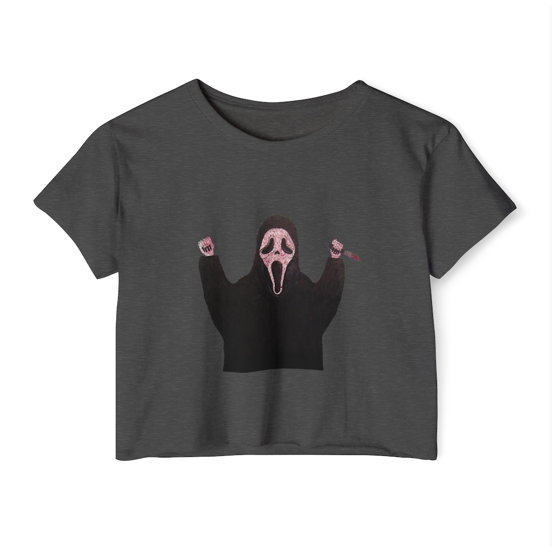 Ghostface Slay Nails Women's Festival Crop Top - Etsy
