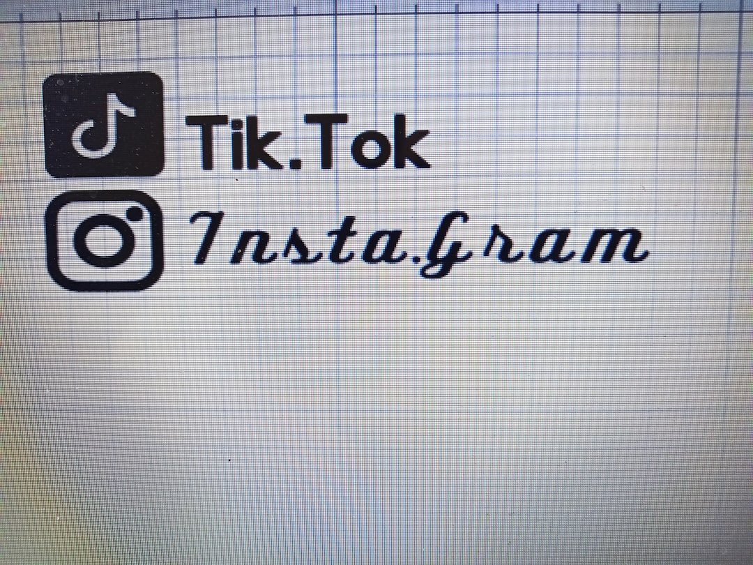 Custom Insta/tiktok Handle Decal/sticker - Etsy