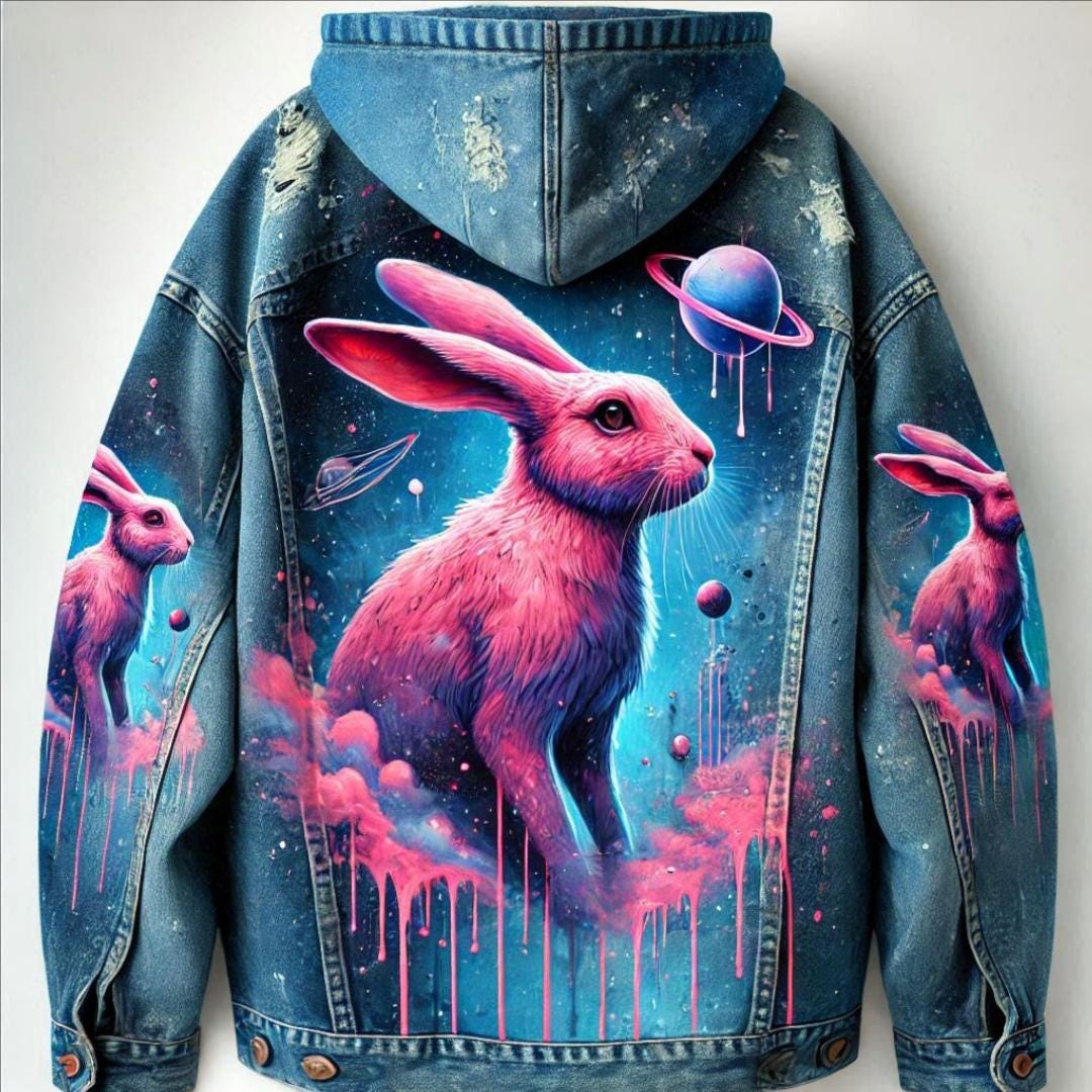 Hand Painted Jacket Made to Order Painted Denim Jacket, Unique ...