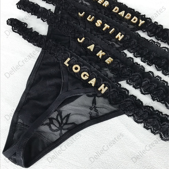 Sexy Thongs For Women Personalized Thong Underwear - Custom Name/Word ...