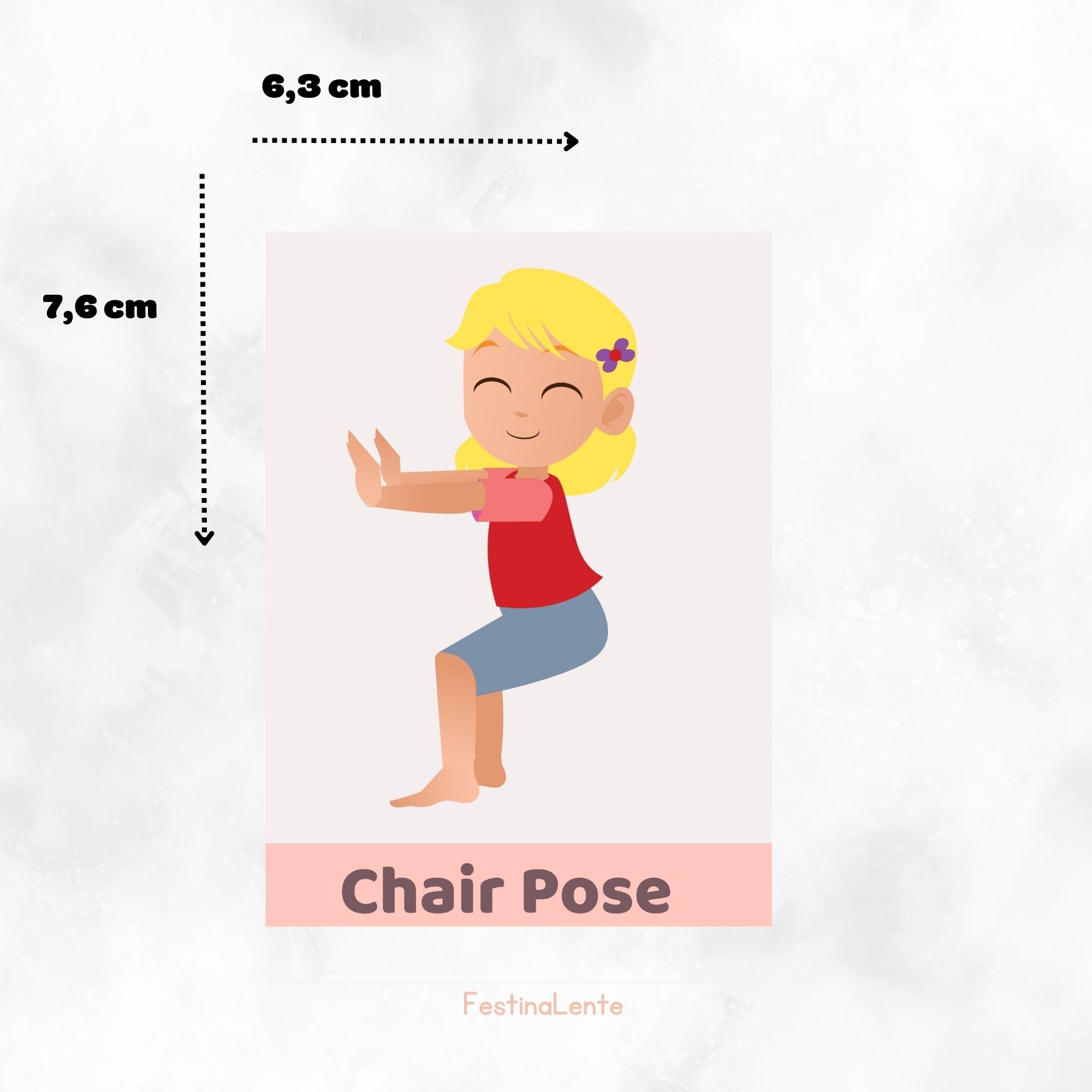 16 Yoga Cards • KIDS YOGA Flashcards • Nomenclature Flashcards ...