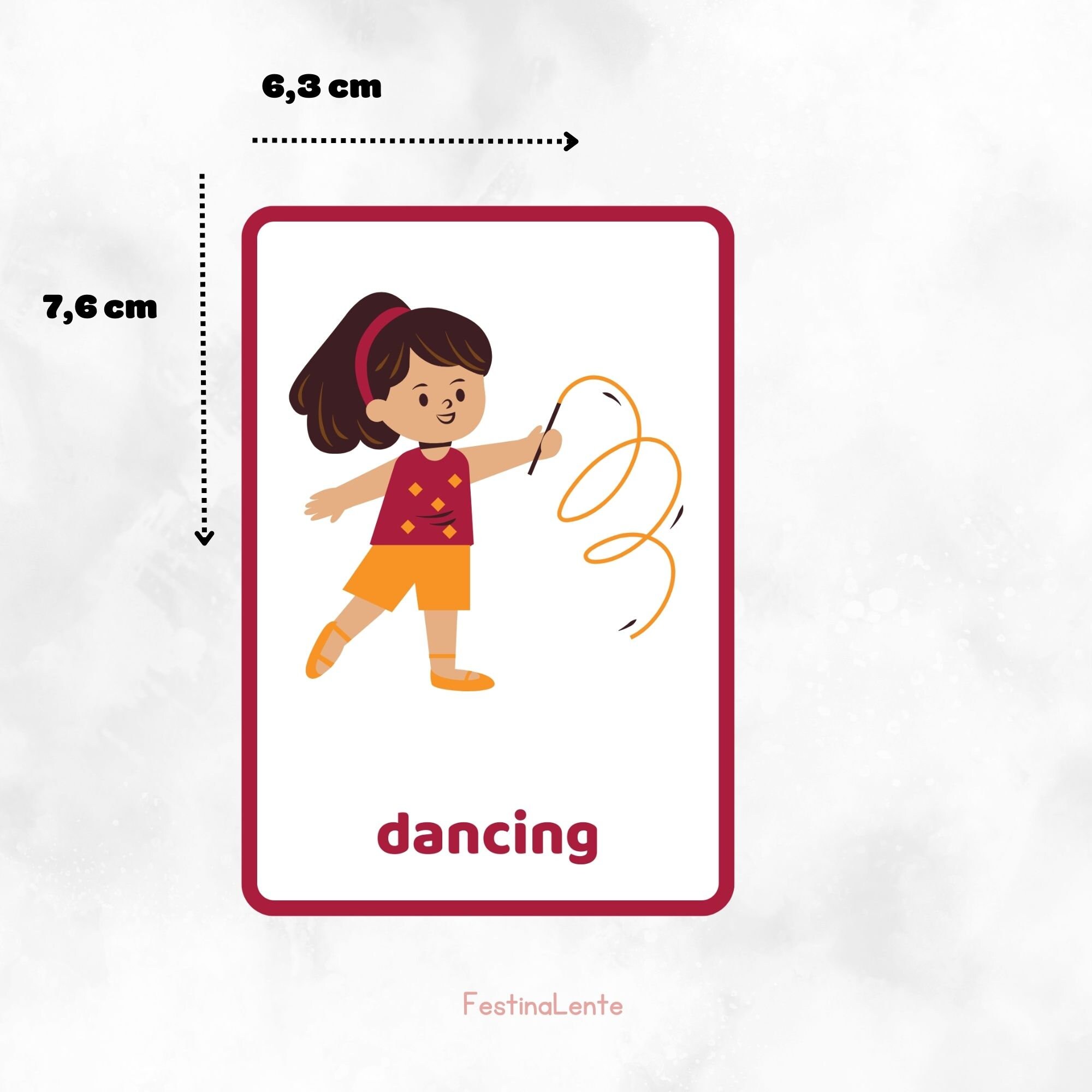 8 Action Verbs, Nomenclature Flashcards , Kids Education, Visual ...