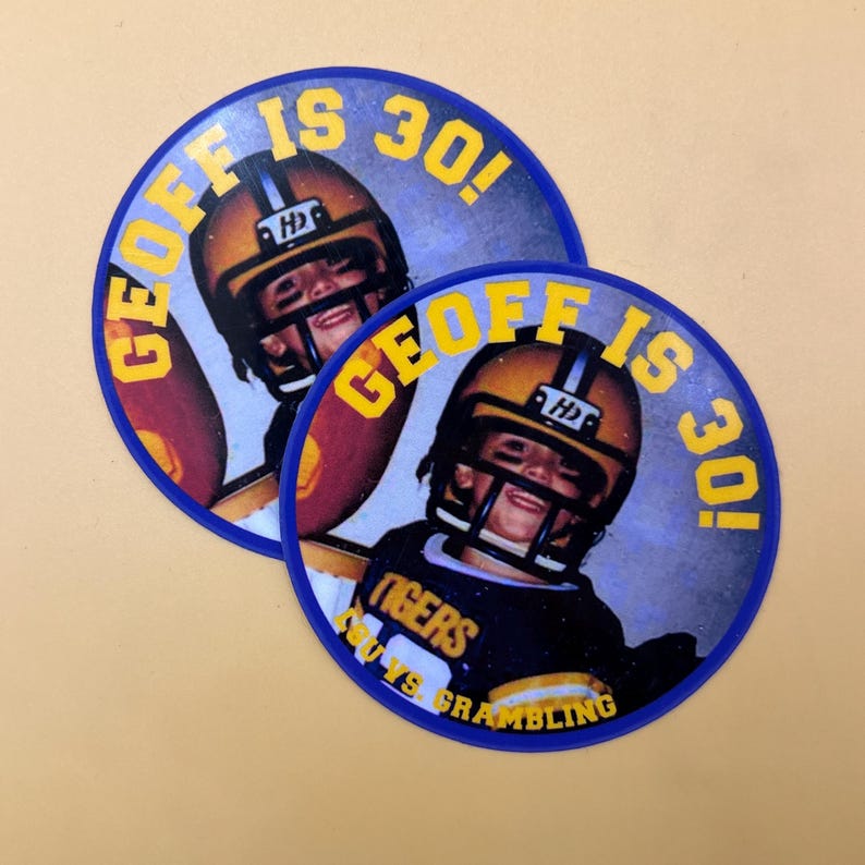 3-inch Custom Gameday Stickers by the Dozen Water Resisitant Perfect ...