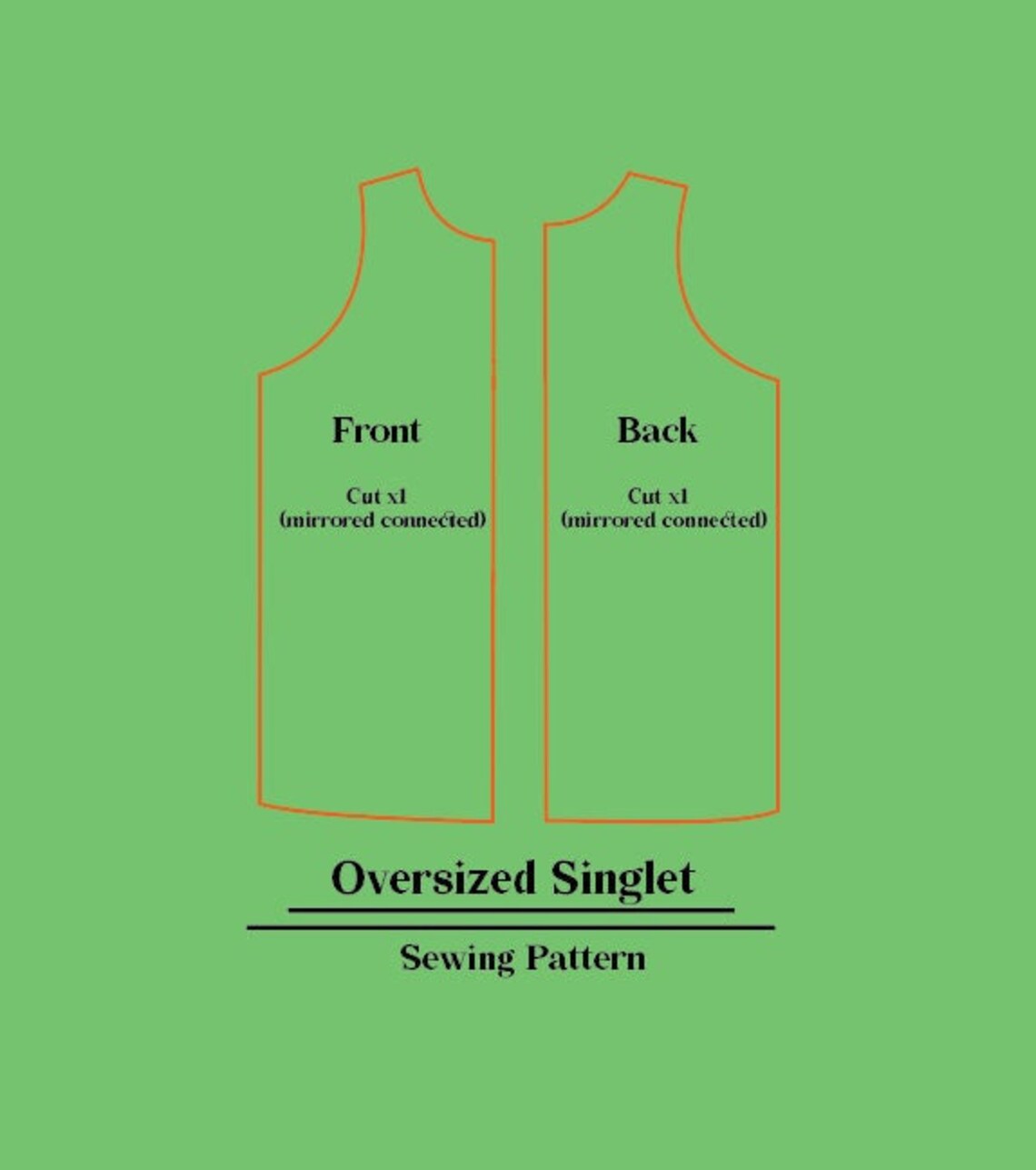 Oversized Singlet Sewing Pattern - Etsy