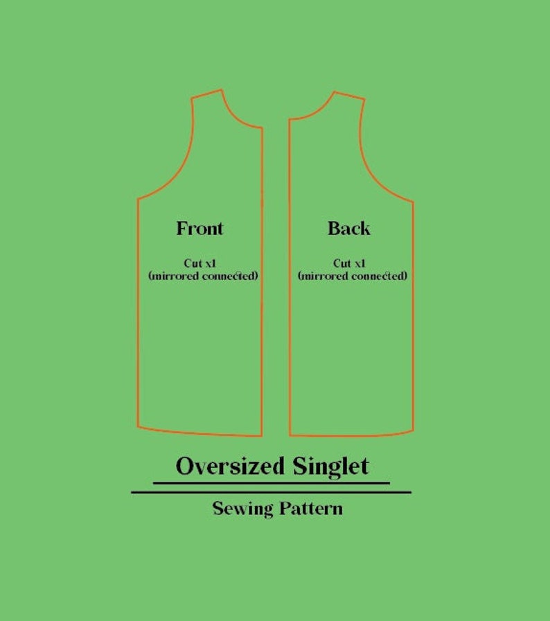 Oversized Singlet Sewing Pattern - Etsy