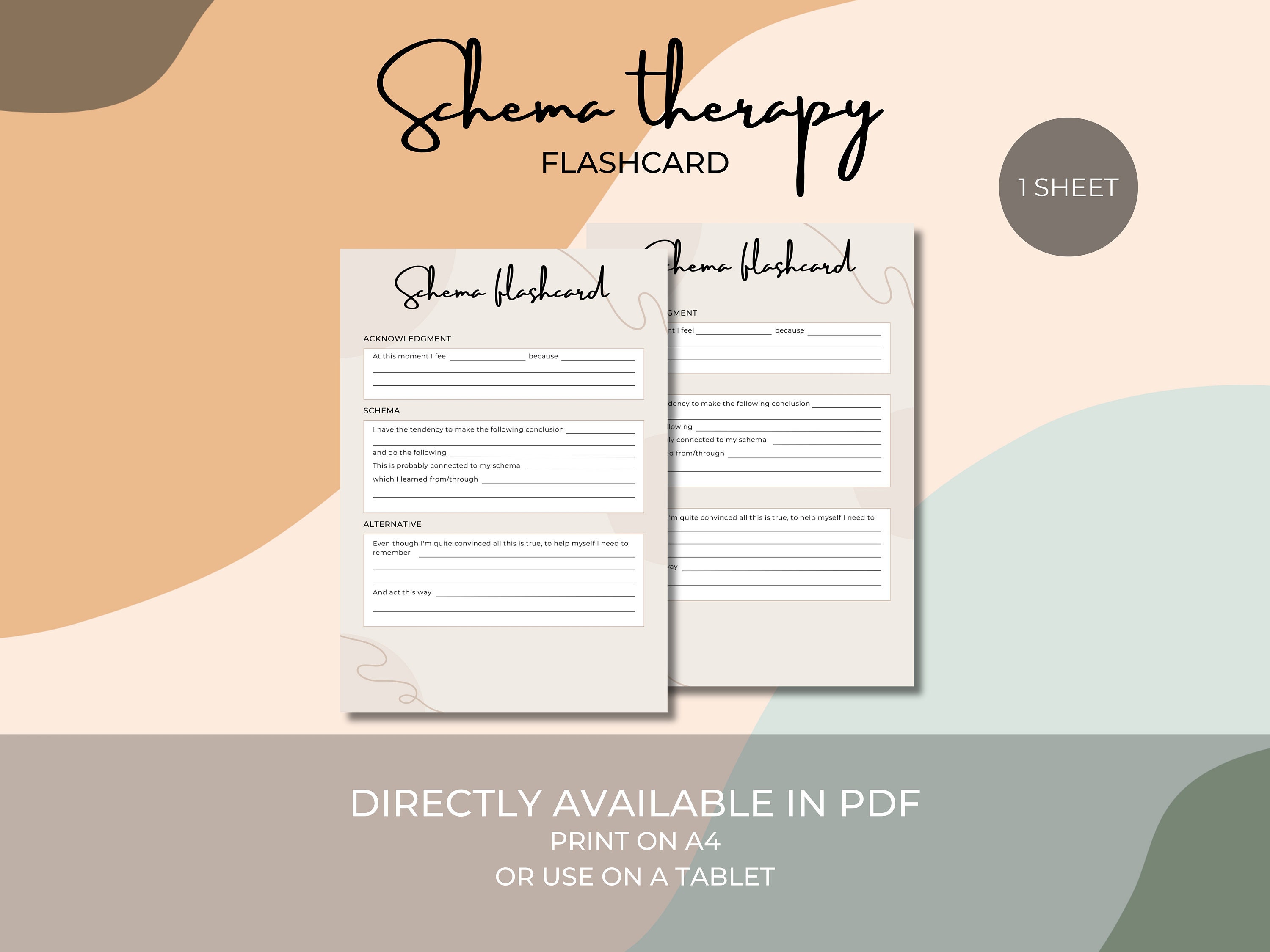 Schema Therapy Flashcard | English + Dutch | PDF Download | Mental ...