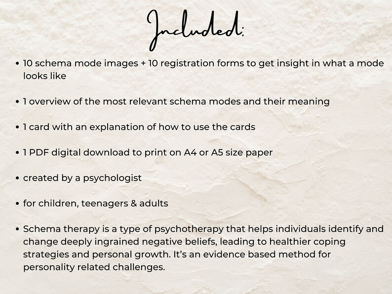 Schema Mode Cards | English + Dutch | PDF Download | Personality ...