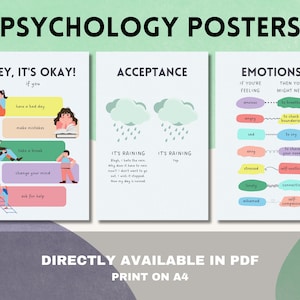 Psychology Posters | English | PDF Download - Etsy