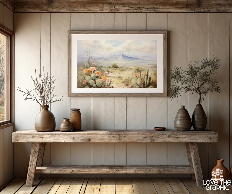 Vintage Desert Printable: Western Wall Art for Rustic Southwest Decor ...