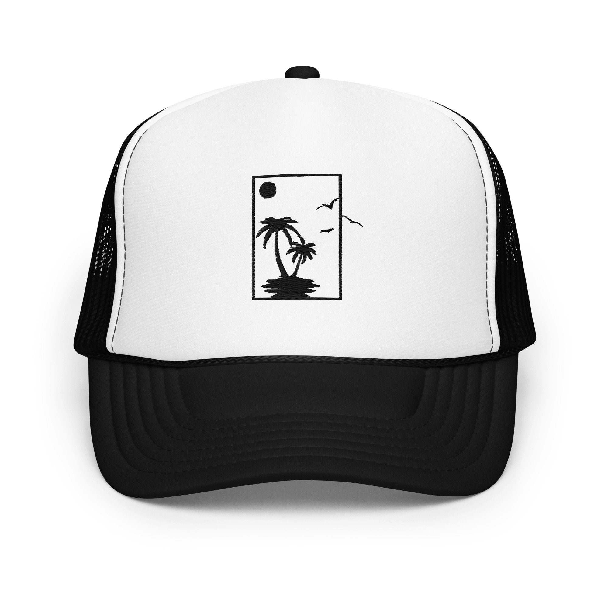 Palm Tree Trucker Hat - Etsy