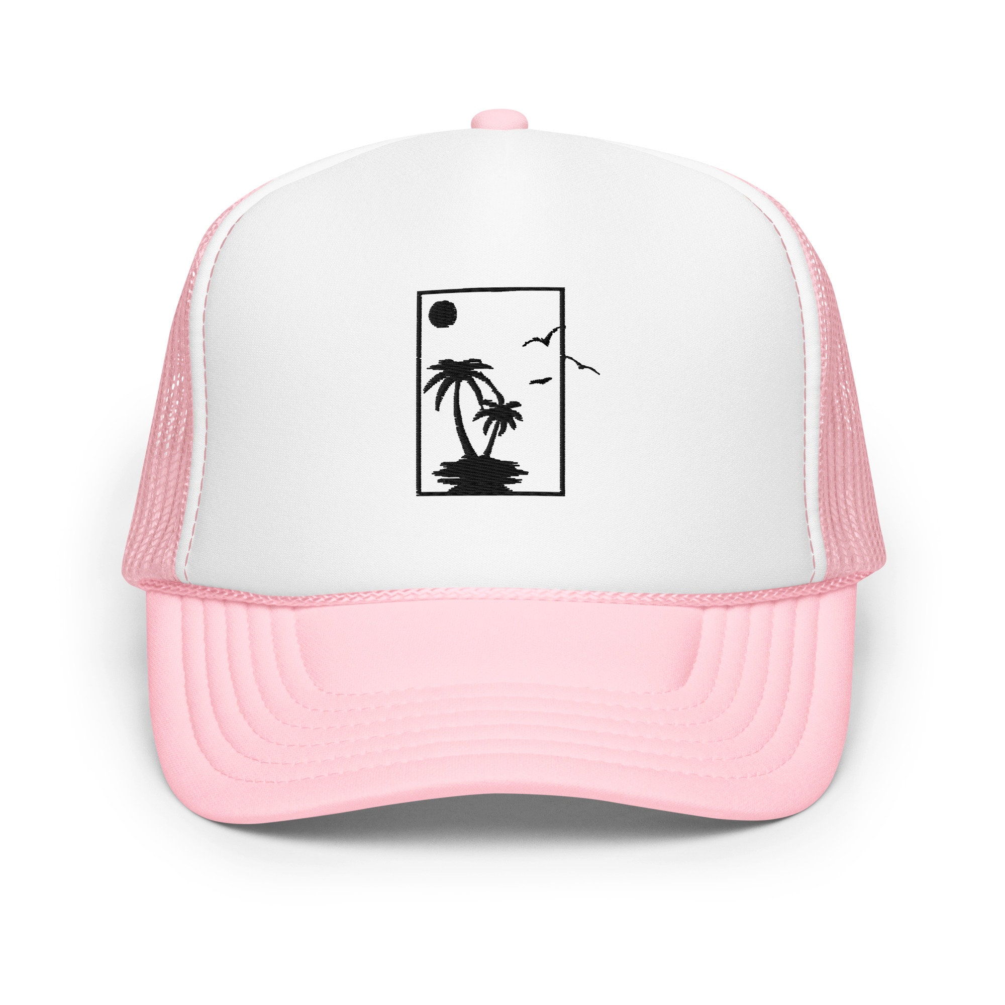 Palm Tree Trucker Hat - Etsy