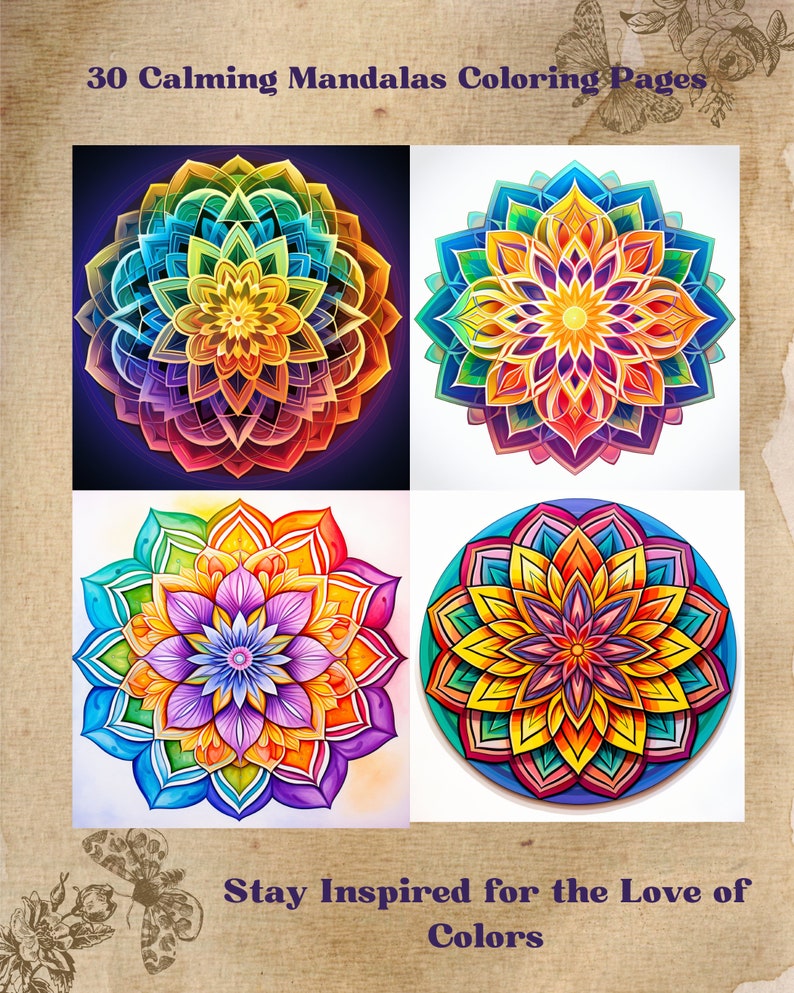 Mandalas, Coloring Pages, Anxiety Relief, Adult and Kids Coloring Book ...